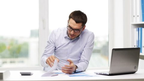 Business People Paperwork Technology Concept Busy Stock Footage Video ...