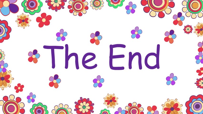 moving flowers writing words end final Stock Footage Video (100% ...
