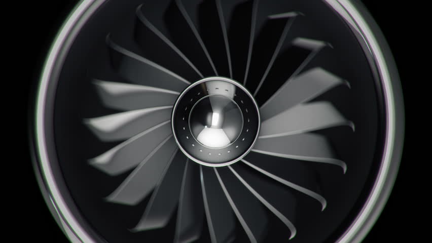 Animation of Rotating Jet Engine Stock Footage Video (100% Royalty-free ...