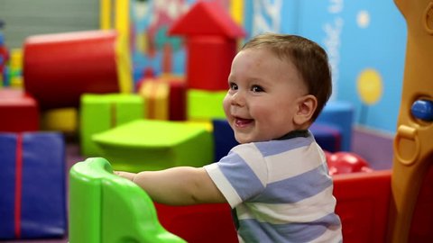Smiling Baby Play Playground Stock Footage Video (100% Royalty-free ...
