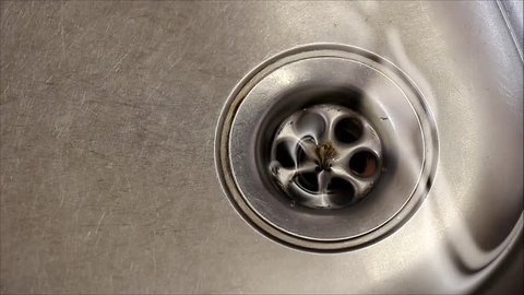 Water Streaming Sink Water Stream Going Stock Footage Video (100% ...