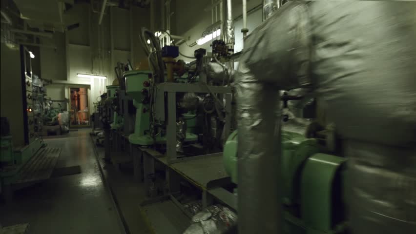 Purifier Room of Large Ship Stock Footage Video (100% Royalty-free ...