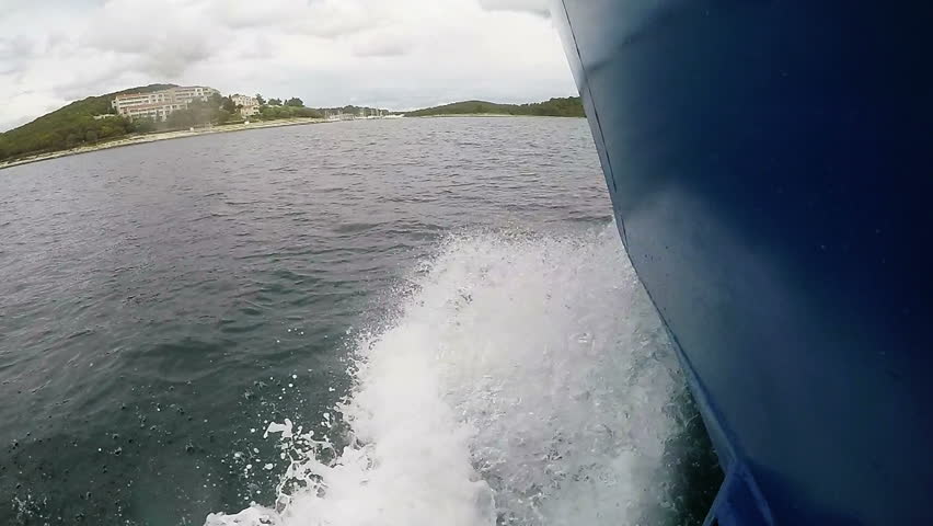 ship moving sea slow motion shot Stock Footage Video (100% Royalty-free ...