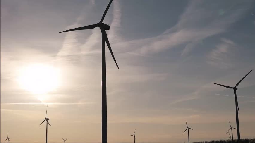 Windmill Sunset Wallpaper Stock Video Footage - 4K and HD Video Clips ...