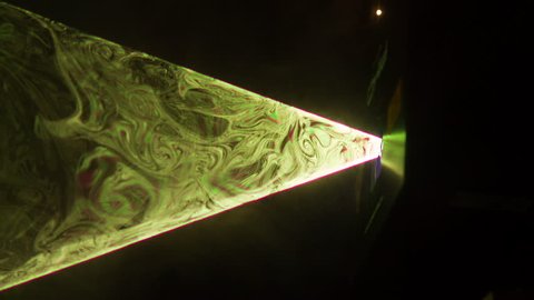 Scanning Laser Beam Passing Through Smoke Stock Footage Video (100% ...