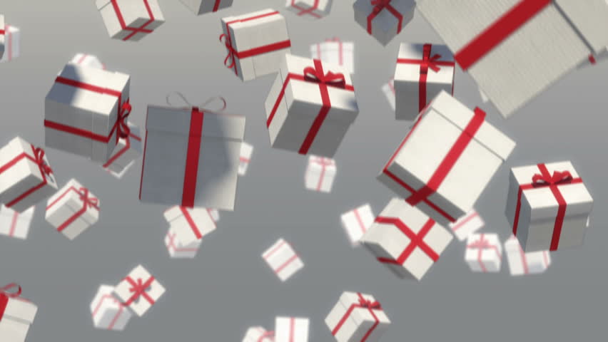 loop-able animation falling gifts Stock Footage Video (100% Royalty ...
