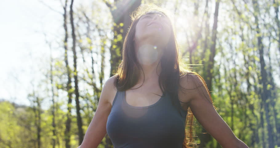 slow motion young beautiful girl athletic Stock Footage Video (100% ...