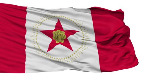 Birmingham City Flag Isolated Realistic Animation Stock Footage Video ...