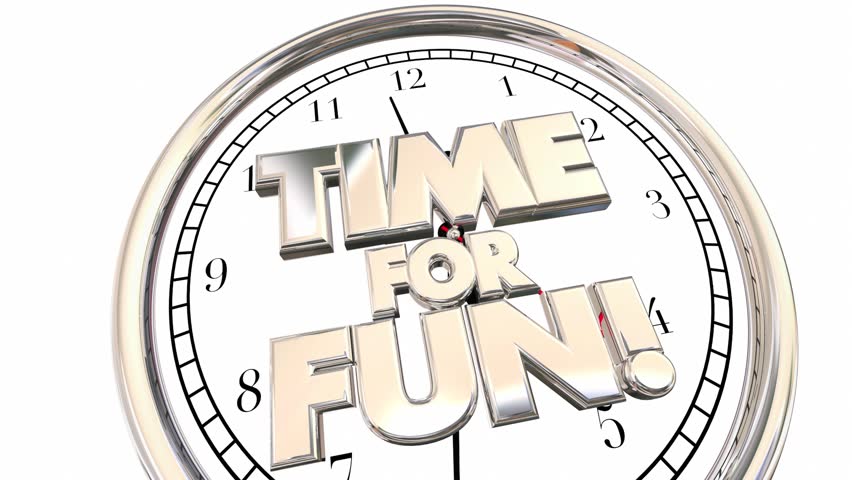 time fun clock words recreation vacation Stock Footage Video (100% ...
