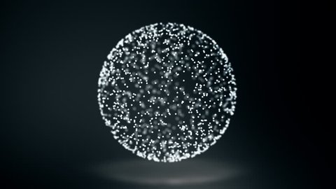 Polygonal Ball Transformed Distorted Display Lines: vídeo stock (100% ...