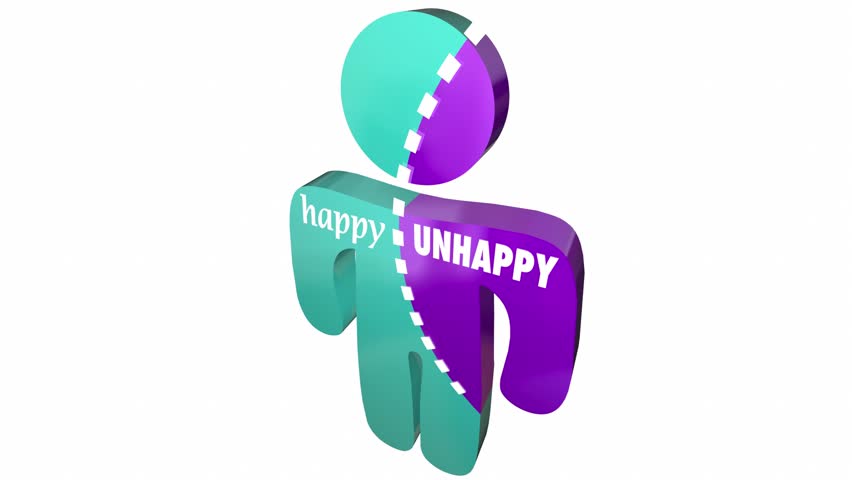 Happy Vs Unhappy Joy Emotions Stock Footage Video (100% Royalty-free ...
