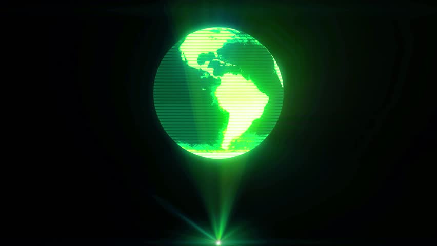 earth hologram world holographic sci-fi projector Stock Footage Video ...