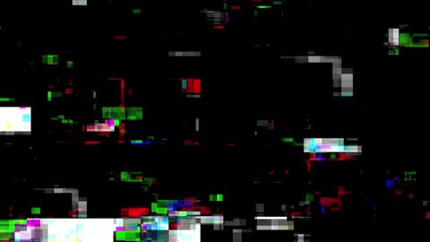 Noise Glitch Tv Bad Signal Effect Stock Footage Video (100% Royalty ...