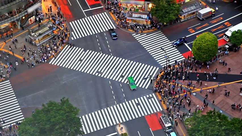 Tokyos Shibuya Pedestrian Crossing Also Stock Footage Video 100