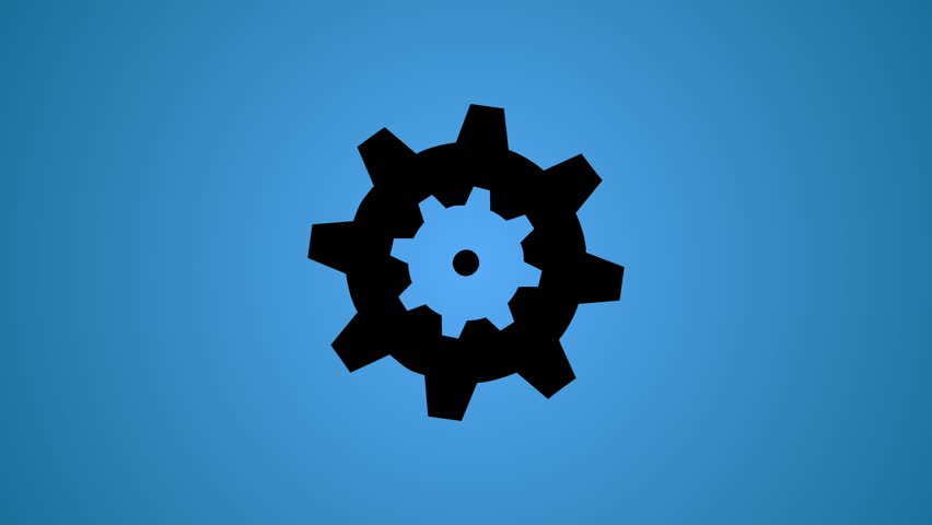 Cogs Gears Working Loading Screen Style Stock Footage Video (100% ...