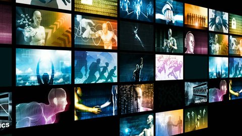 Video Screens Abstract Background Multimedia Concept Stock Footage ...