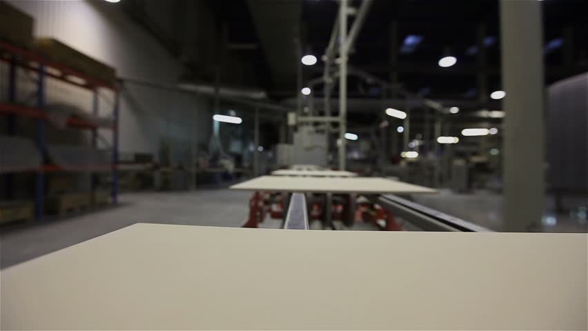 Ceramic Tile in Production Line Stock Footage Video (100% Royalty-free ...