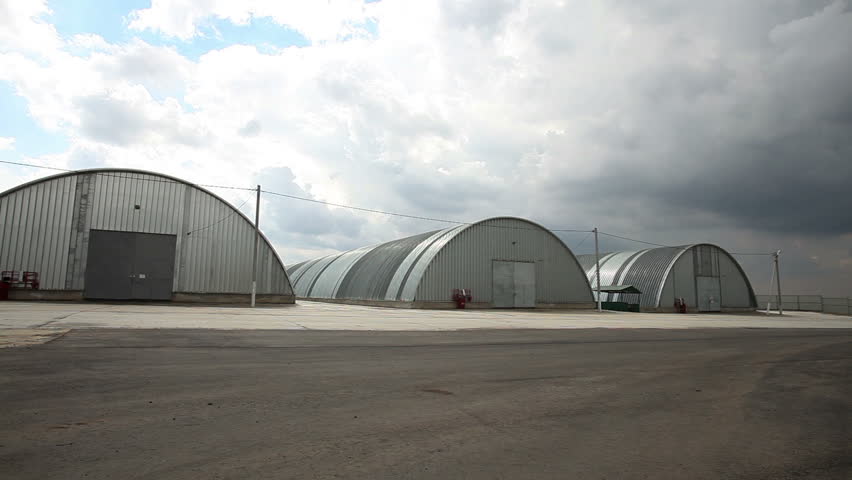 Warehouses for Storage of Crops Stock Footage Video (100% Royalty-free ...