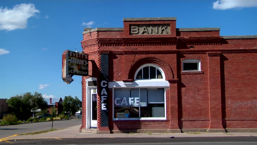 cafe one-story brick building Stock Footage Video (100% Royalty-free ...