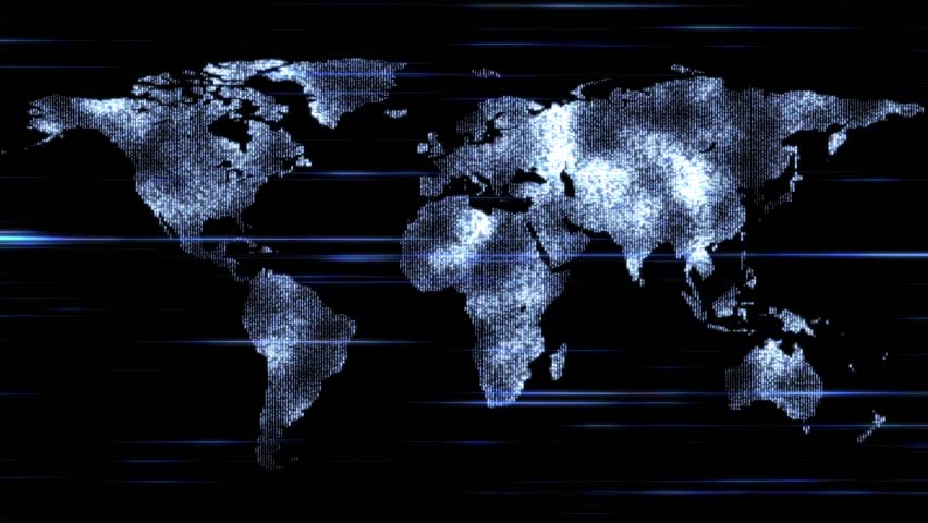 digital world map - motion graphics: video de stock (totalmente libre ...