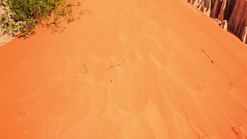 camera moves along red water flow Stock Footage Video (100% Royalty ...