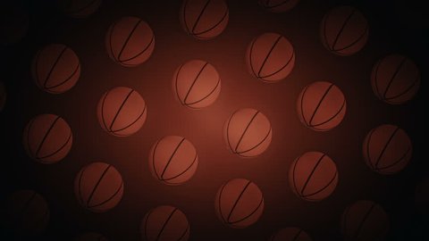 Array Basketballs Dark Background Basketball Background Stock Footage ...