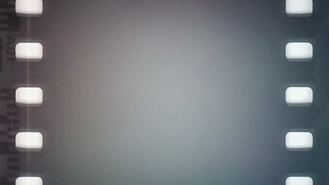 Film Reel Moves Horizontally Empty Frame Stock Footage Video (100% ...