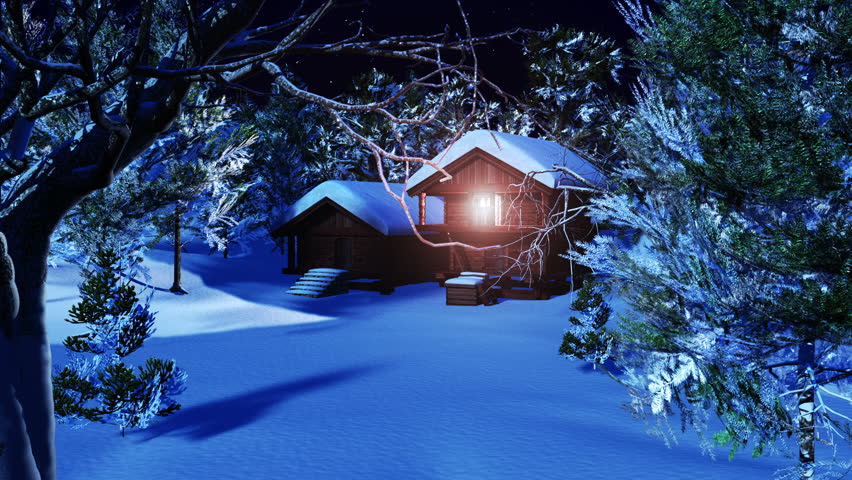 Christmas Snowy Scene 3d Animation Stock Footage Video (100% Royalty ...