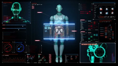 Biometric Identification Personality Scanning Modern Access Stock ...