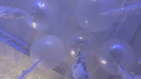 Balloons On String Decorations Stock Footage Video (100% Royalty-free ...