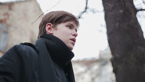 Hurt Look Young Man Left By Stock Footage Video (100% Royalty-free ...