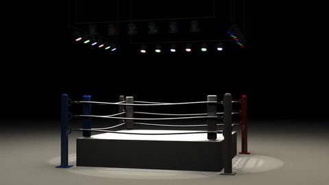 3d boxing ring animation Stock Footage Video (100% Royalty-free ...