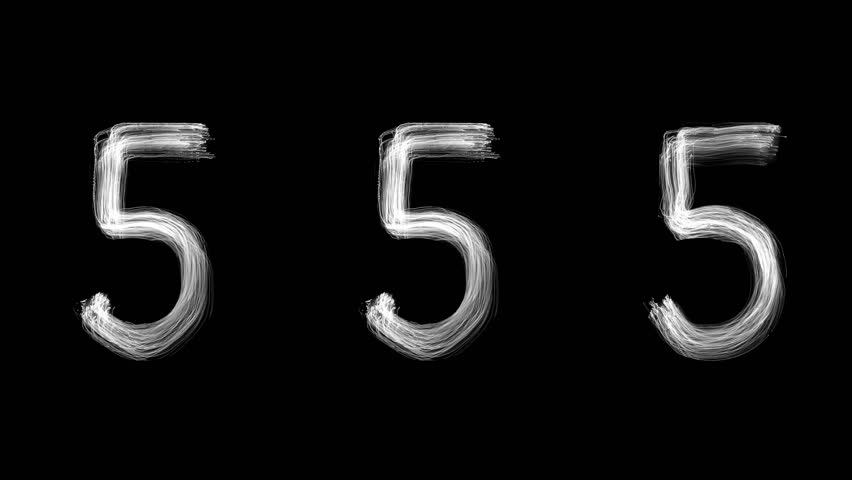 countdown numbers made exploding sparks Stock Footage Video (100% ...