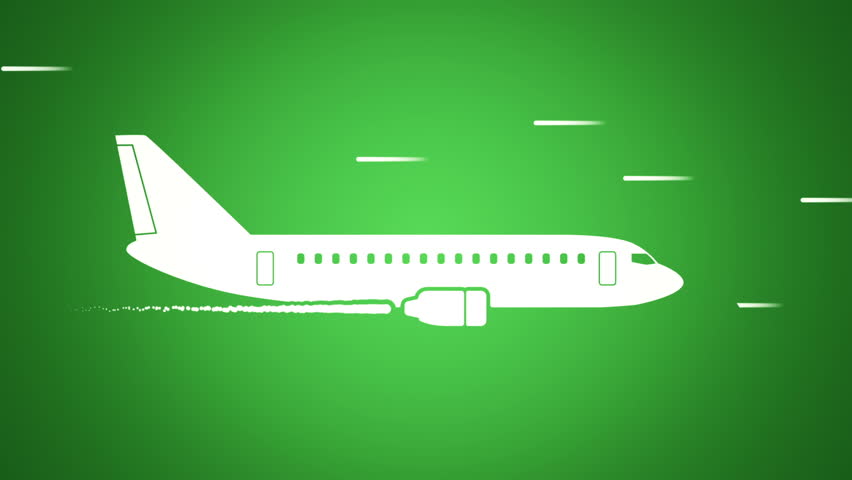 Animation of Fast Flying Airplane Stock Footage Video (100% Royalty ...
