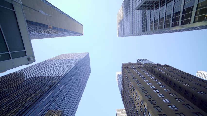 City Business District Background. Modern Stock Footage Video (100% ...