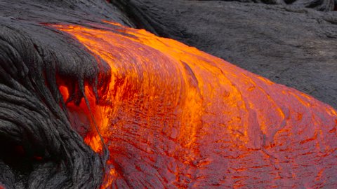 Lava Flow 4k By Day Stock Footage Video (100% Royalty-free) 16318561 ...