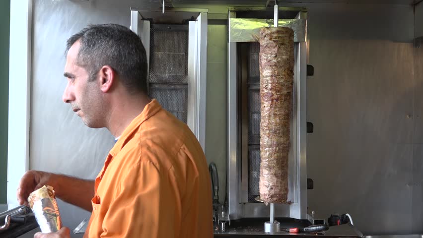 Man Preparing Doner Kebab in Stock Footage Video (100% Royalty-free ...