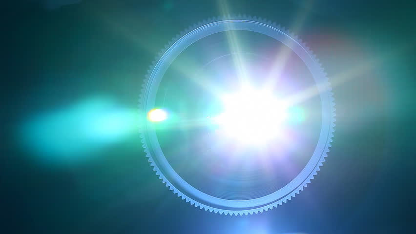 front view digital film projector lens Stock Footage Video (100% ...