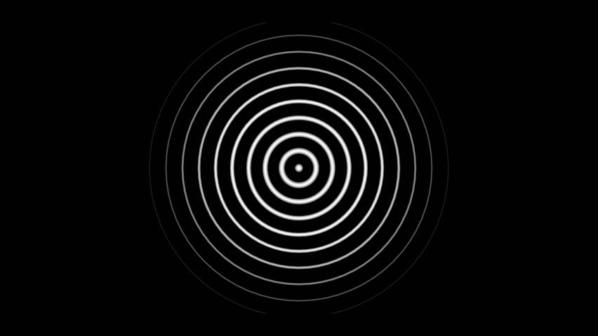 Circular Radiating Pulse That Dissipates Stock Footage Video (100% ...