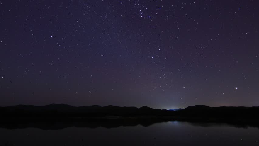 Star Time Lapse, Lake Reflecting Stock Footage Video (100% Royalty-free ...
