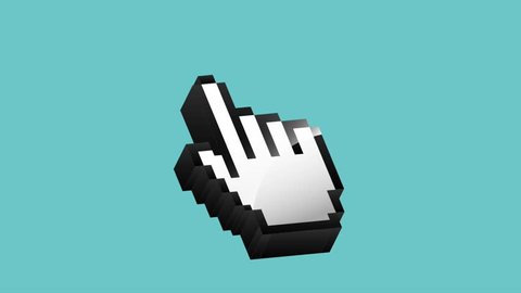 Hand Cursor Click Animation Stock Footage Video (100% Royalty-free ...