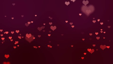 Floating Red Hearts Fade Out Against Stock Footage Video (100% Royalty ...