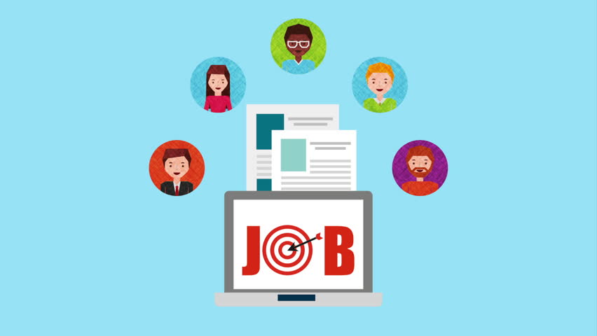 recruitment process video animation Stock Footage Video (100% Royalty ...