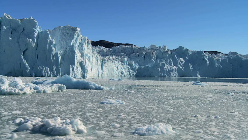 ice cliffs formed by glaciers Stock Footage Video (100% Royalty-free ...