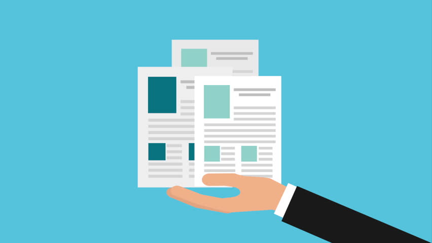 business documents video animation Stock Footage Video (100% Royalty ...