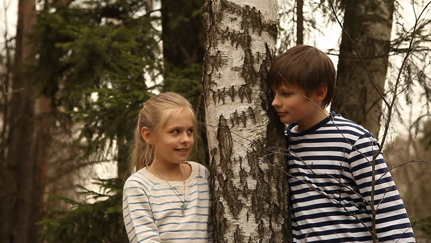 Boy Girl Look Each Others Eyes Stock Footage Video (100% Royalty-free ...