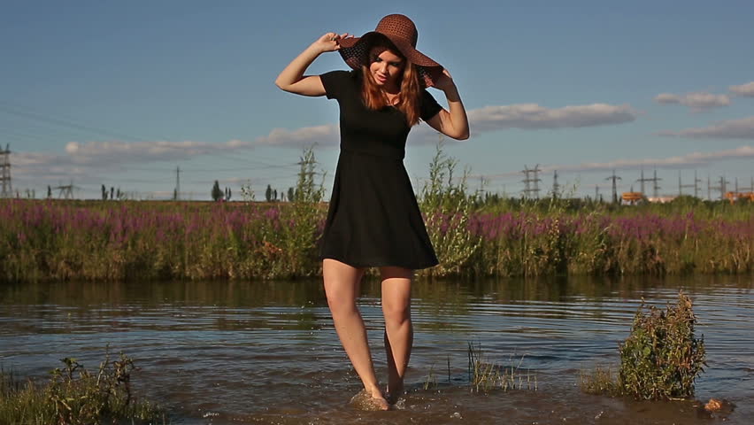 summer beauty model girl splashing water Stock Footage Video (100% ...