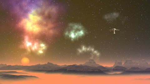 Cosmic Monolith Power 3d Illustration Retro Stock Illustration ...