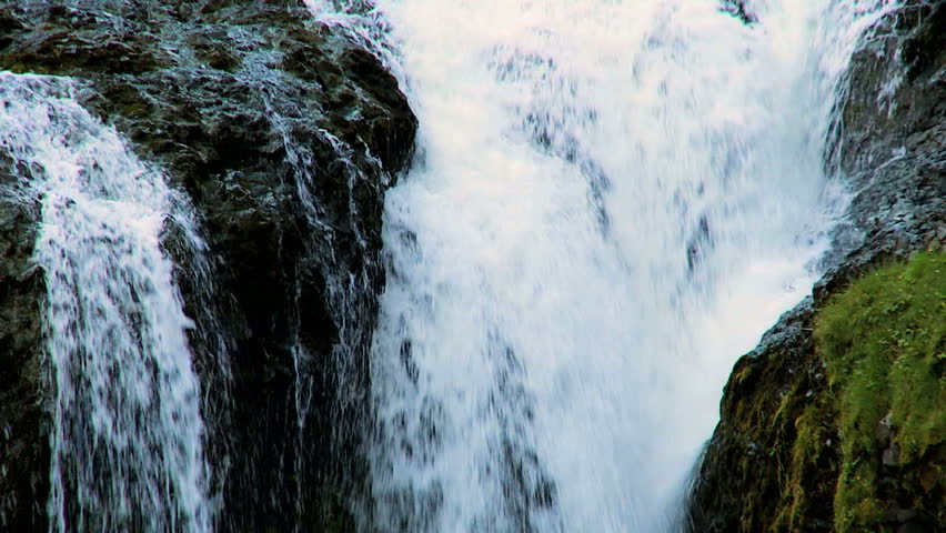 Arctic Glacial Waterfall Stock Footage Video (100% Royalty-free ...