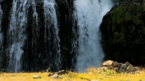 Female Hiker Stopping Waterfall Stock Footage Video (100% Royalty-free ...